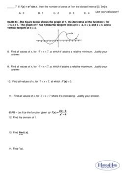 AP Calculus Derivative Rules Practice By Marisa May Education TPT