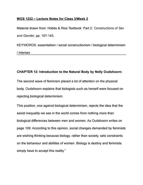 wgs 1232 class 3 week3 lecture notes wgs 1232 lecture notes for