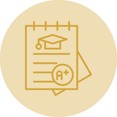 Assignment Line Yellow Circle Icon 44091829 Vector Art At Vecteezy