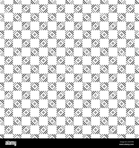 Vector Seamless Pattern Modern Stylish Texture Regularly Repeating Geometrical Ornament With