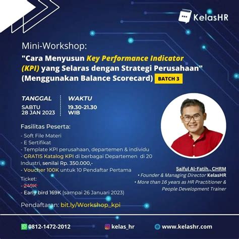 Mini Workshop Cara Menyusun Key Performance Indicator Yang Selaras