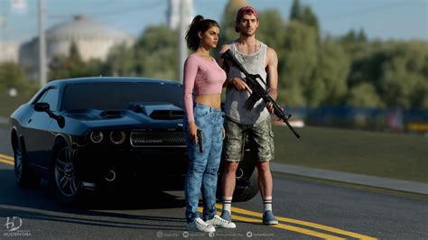 Gta 6 Jason And Lucia 3d Model By Hossein Diba 22