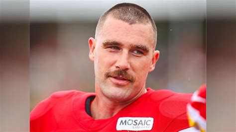 The Iconic Look Of An Nfl Star Embodied By The Travis Kelce Mustache
