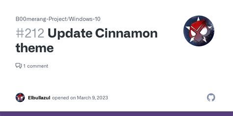 Update Cinnamon Theme · Issue 212 · B00merang Projectwindows 10 · Github