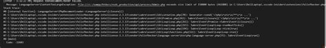 PHP Language Server Output Window Re Opens After Being Manually Closed Issue