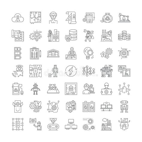 Infrastructure Vector Thin Line Stroke Icon Infrastructure Outline