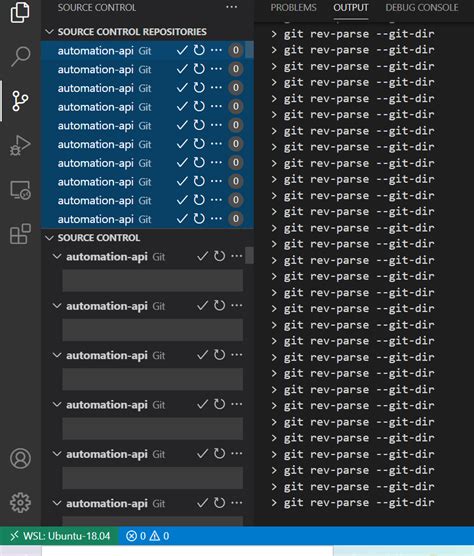 Vs Code Git Source Control Error Git Rev Parse Git Dir Stack Overflow