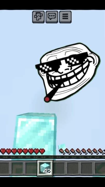 Mcpe🗿 Vs Java🙂 Speed Bridge 💀 Shorts Minecraft Trollface Youtube