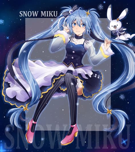 Hatsune Miku Yuki Miku And Rabbit Yukine Vocaloid Drawn By Toro Tsunatan Danbooru