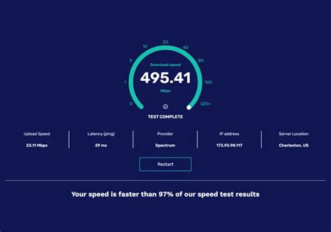 Spectrum Internet Speed Test