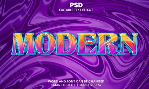 Modern Multicolor Glass Text Effect Photoshop Premium Psd File