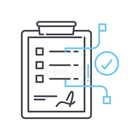 Research Statistical Line Icon Outline Symbol Vector Illustration