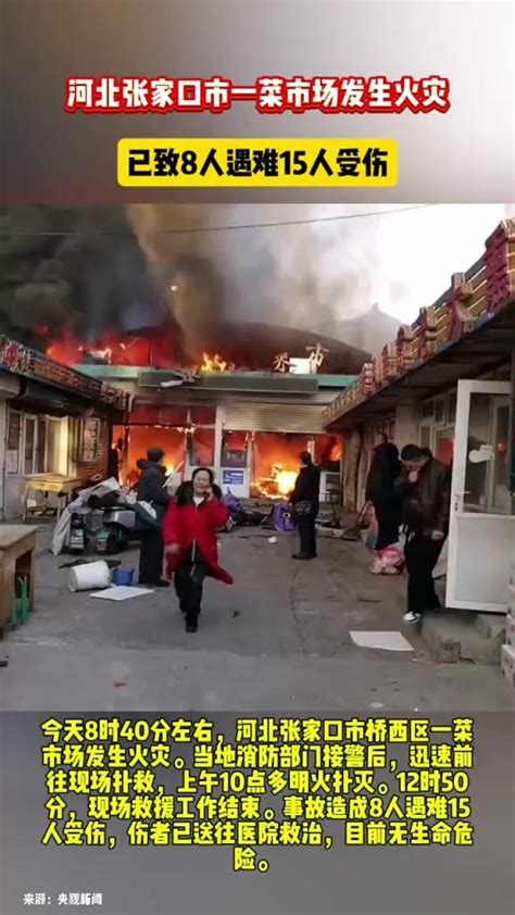 河北张家口市一菜市场发生火灾已致8人遇难15人受伤 高清1080P在线观看平台 腾讯视频