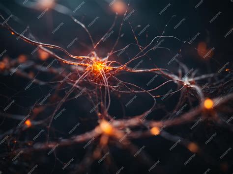 Premium Ai Image Human Brain Neuron 3d Art Illustration