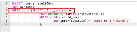subconsultas en oracle