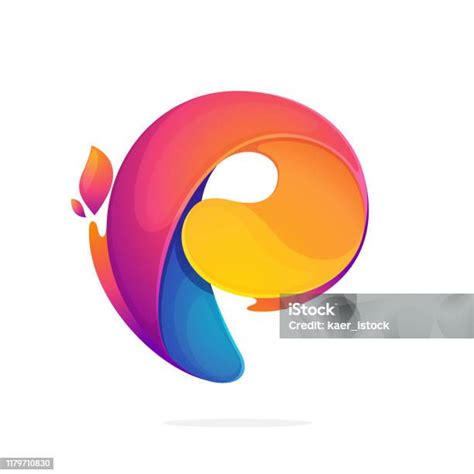 Logo Huruf P Yang Terdiri Dari Api Menyala Ilustrasi Stok Unduh Gambar Sekarang Huruf P