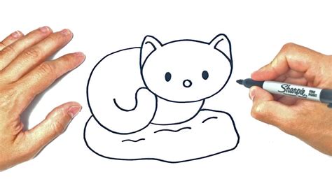 Cómo Dibujar Un Gato Dibujo De Gato Youtube