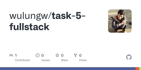 GitHub Wulungw Task 5 Fullstack