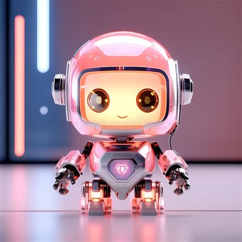 Cute Aesthetic Tiny Translucent Polycarbonate Robot With Led Screen