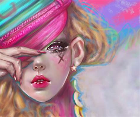 Artstation Sex Metal Barbie Maria Brink In This Moment Hyperpop Print Digital Wallpaper