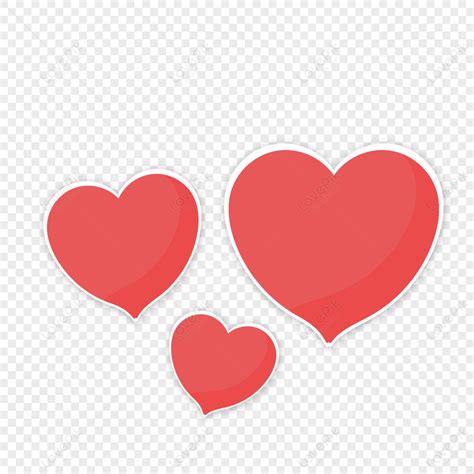 벡터 붉은 심장 하트 일러스트예쁜 마음하트 모양사랑 Png 일러스트 무료 다운로드 Lovepik