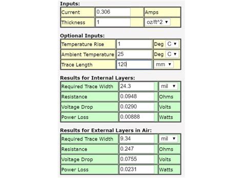 PCB Trace Width Calculation For MA On The Bottom Layer Download Scientific Diagram