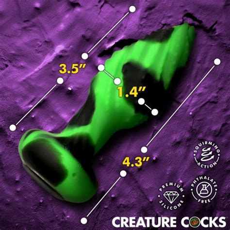 Creature Cocks Eye Of The Spawn Vibrating And Squirming Silicone Butt