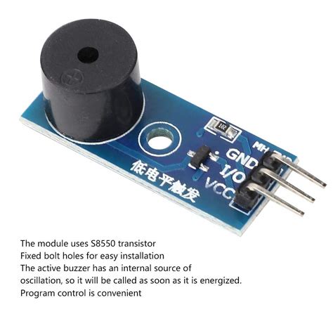 Active Buzzer Module 3 3 5V Low Level Trigger Buzzer 3 Pin Control