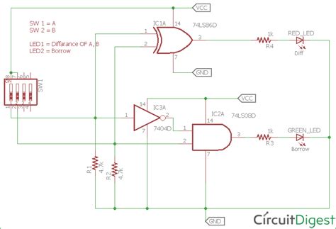 Diagram Logic Diagram Of Half Subtractor Wiringschemacom