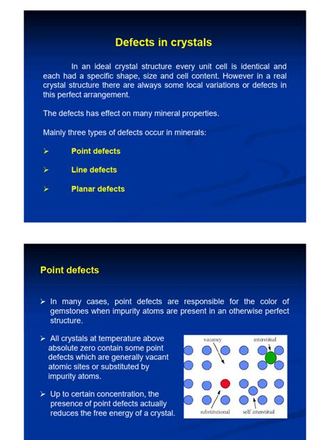 Ms Class22 Defects 10 11 22 Pdf Dislocation Crystal Structure