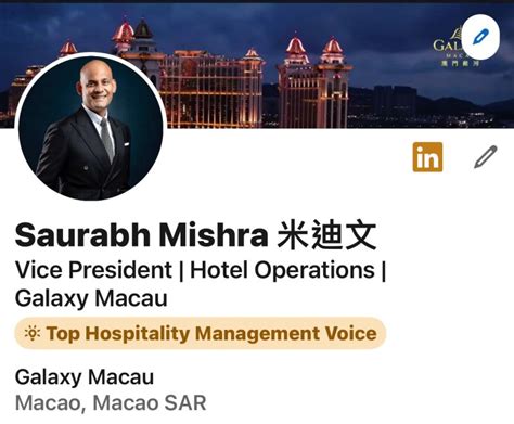 Saurabh Mishra 米迪文 On Linkedin Thoughtleadership Galaxymacau