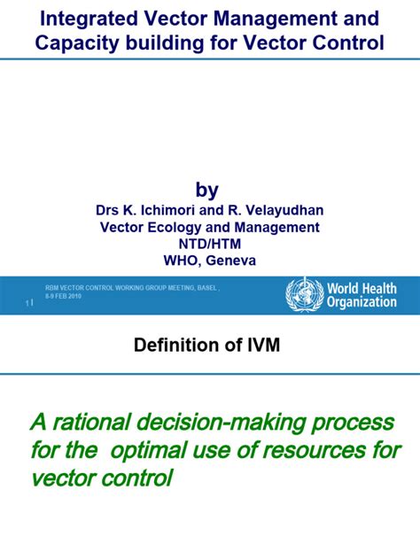 Session 6 Velayudhan Intergrated Vector Management And Capacity