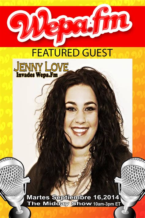 Jenny Love Interview Wepa Fm