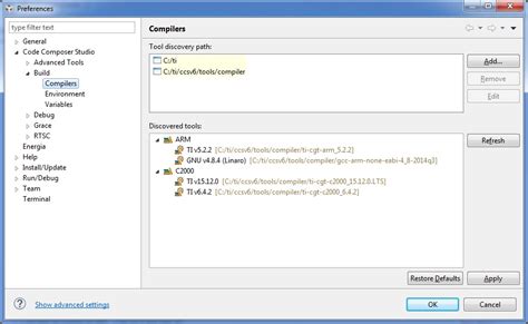Problem In Importing C2000 Compiler 15 9 0 STS Built Project Code