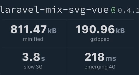 Laravel Mix Svg Vue Bundlephobia