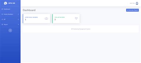 bp monitoring management system bp monitoring management project