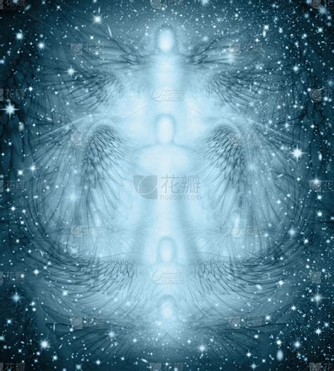 天使星夜背景