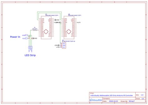 LED Strip Arduino IR Controller OSHWLab