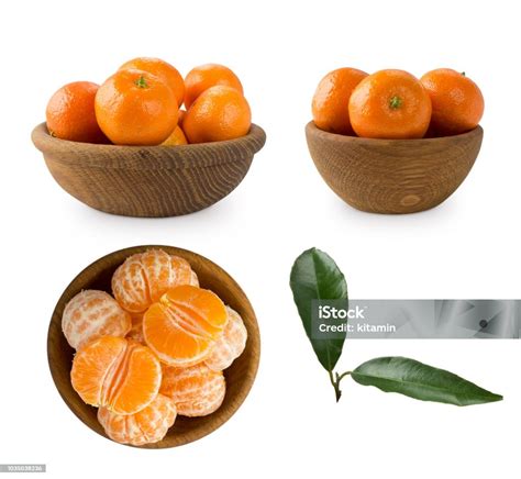 Frwsh 귤 흰색 절연의 집합입니다 텍스트 복사 공간 나무 그릇에 관화 익 고 맛 있는 귤 흰색 배경에 고립 타인과 흰색 배경입니다 배경 귤입니다 0명에 대한 스톡 사진