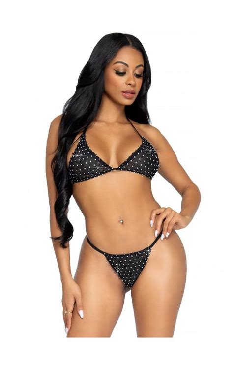 2 Pc Tempest Bikini Set Black One Size Pic