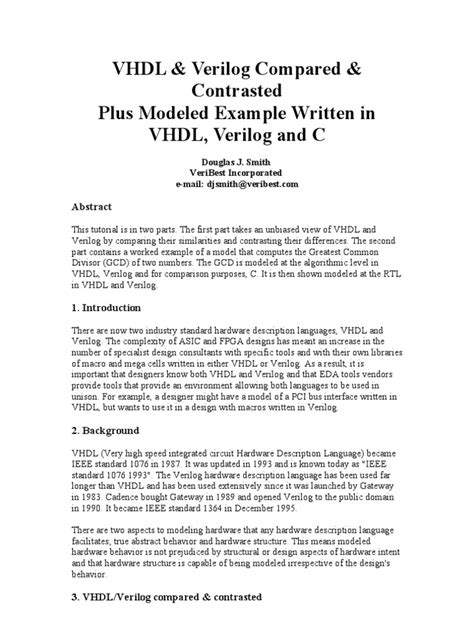 Vhdl Descargar Gratis Pdf Vhdl Hardware Description Language