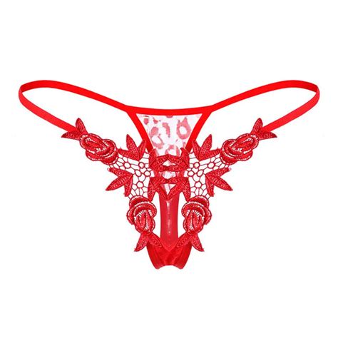 ₩3665에서 G String 팬티 레이스 여성 속옷 투명 팬티 숙녀 부드럽게 낮은 허리 끈 섹시 란제리 Feu120 Dhgate