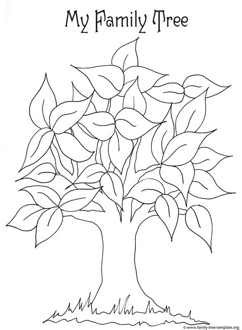 Printable Trees With Branches
