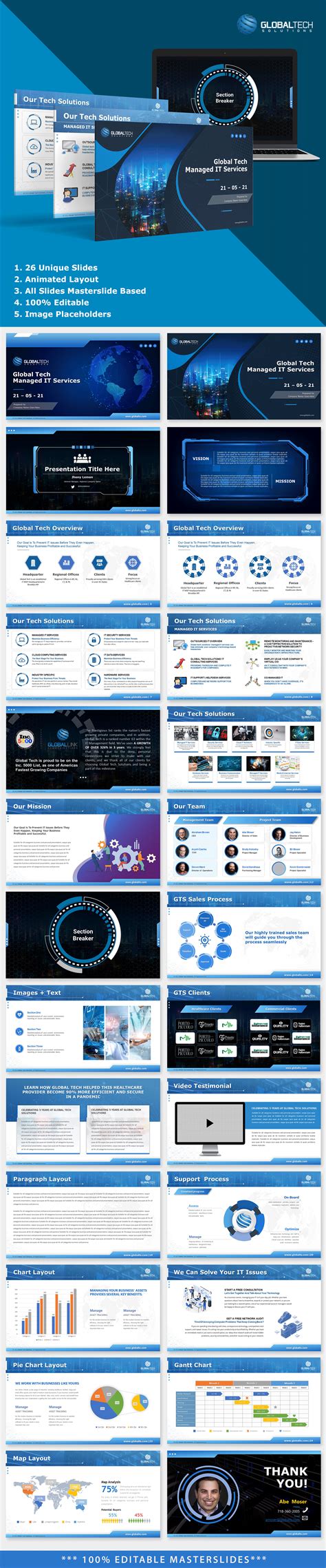 Hi Tech Powerpoint Template Design Behance