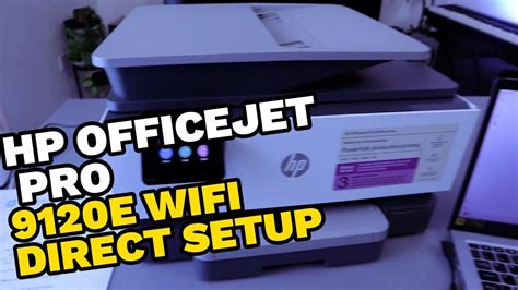 How To Do Hp Officejet Wifi Direct Setup And Print You Document Youtube