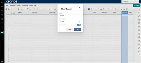 How To Create Column Types In Smartsheet Cronos Consulting Group