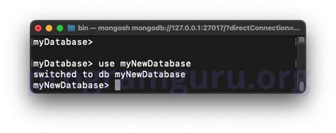Mongodb Create Database