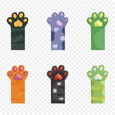 귀여운 일러스트 고양이 발 고양이 발바닥 발톱 Png 일러스트 및 Psd 이미지 무료 다운로드 Pngtree