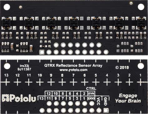 QTRX MD A Reflectiesensorarray Kanaals Mm Pitch Analoge Output Lage Stroom Opencircuit