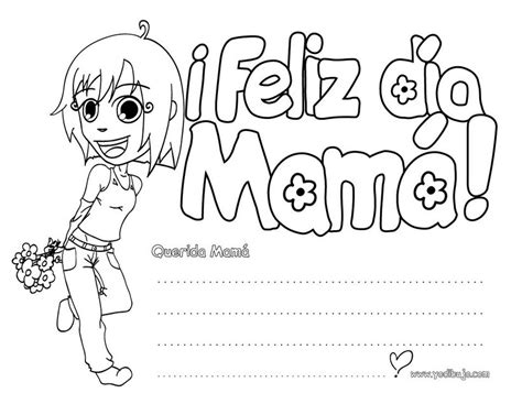 Dibujos Dia De La Madre Para Colorear Imagenes Png Gratis